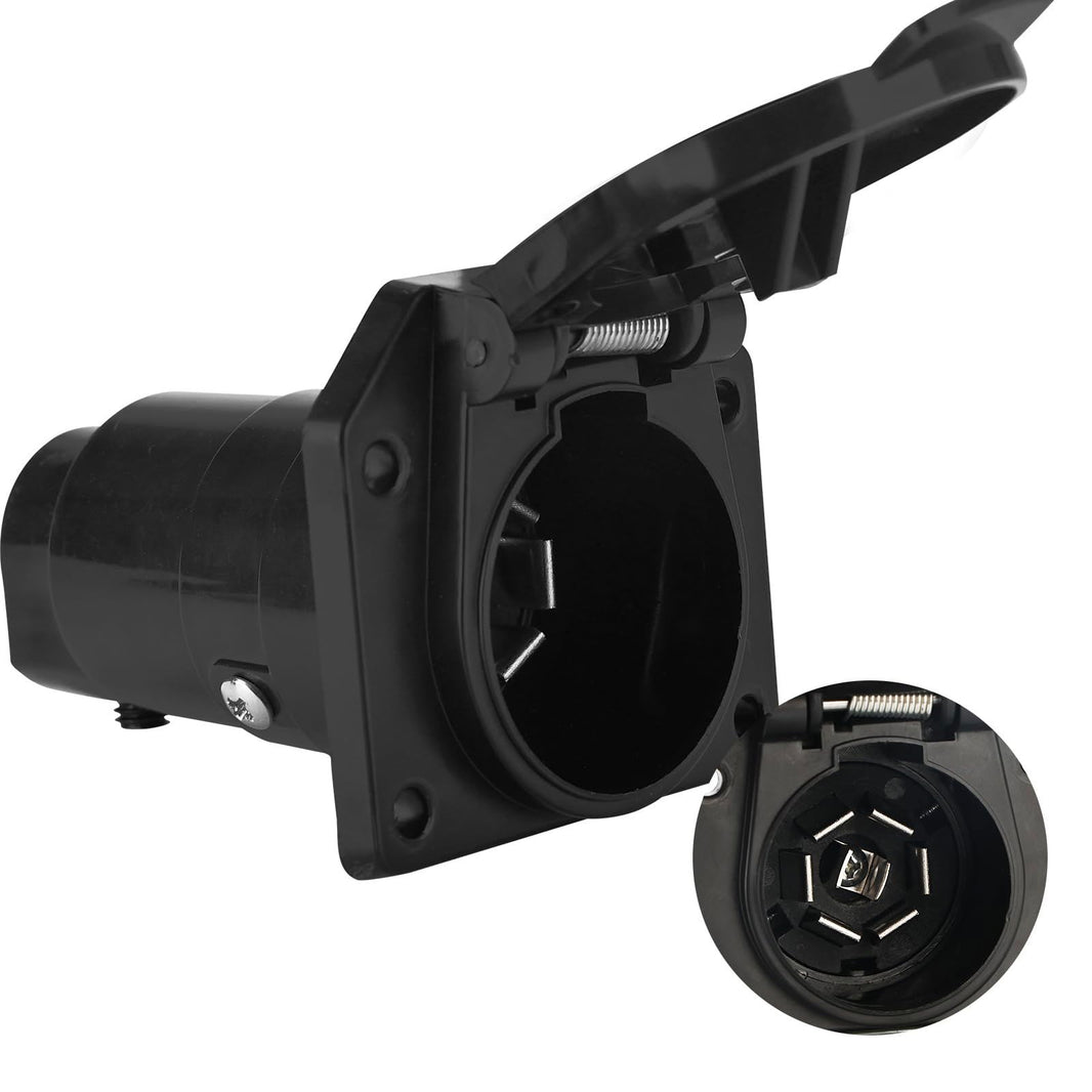RVGUARD 7 Pin Trailer Connector | Waterproof 12 Volt 7 Way Round RV-Style