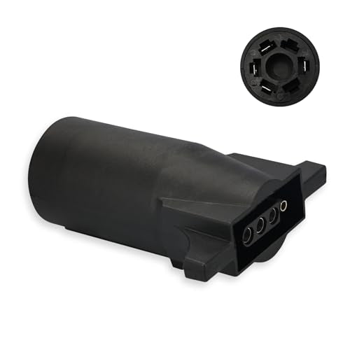 RVGUARD 12 Volt 7 Pin to 4 Pin Trailer Plug Adapter | 7 Way Blade to 4 ...
