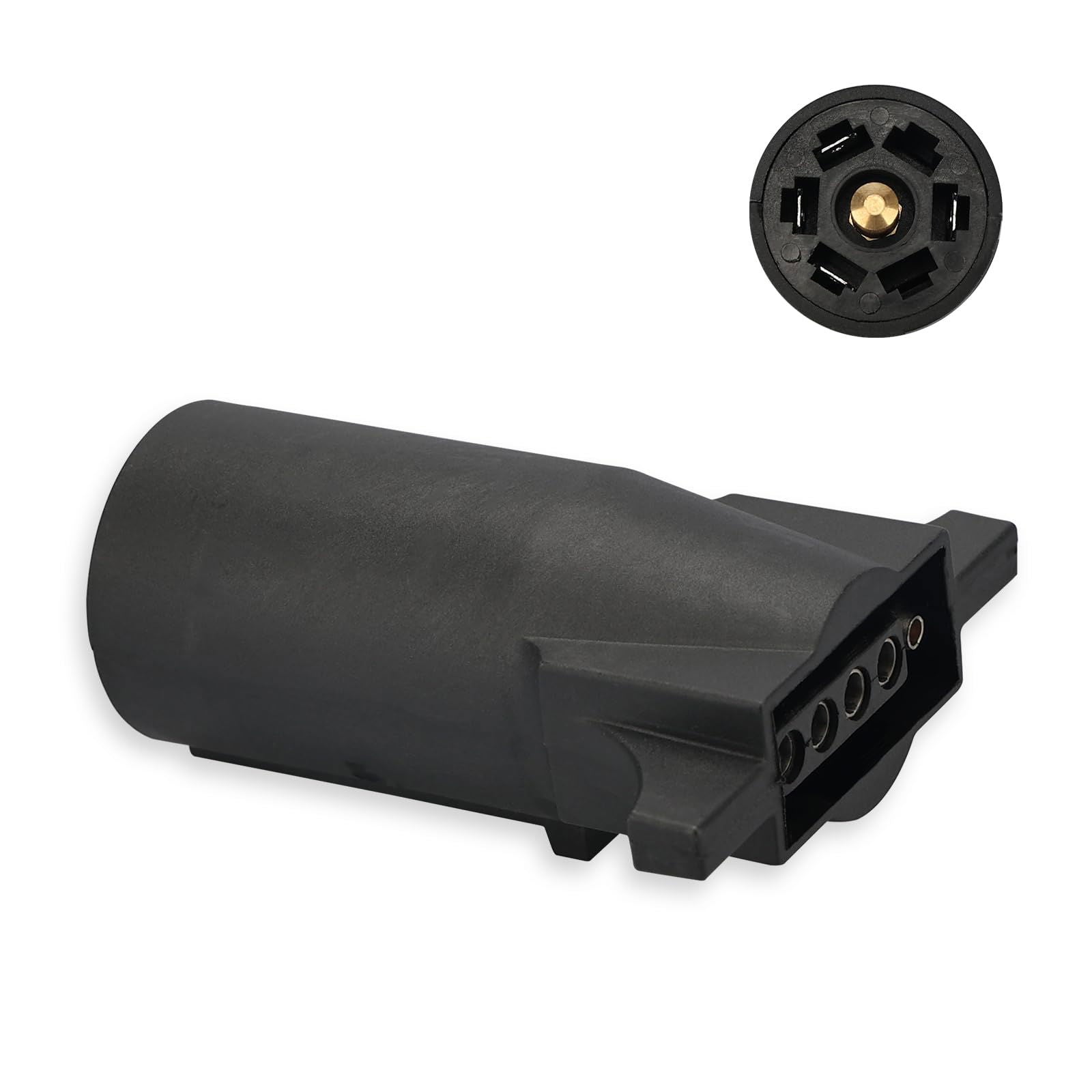 RVGUARD 12 Volt 7 Pin to 6 Pin Trailer Plug Adapter | 7 Way Blade to 5 ...