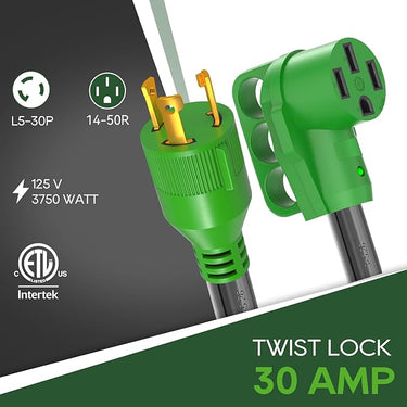 RVGUARD RV Plug Adapter | ETL-certified RV Power Adapter | Power Connectors