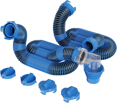 20ft Modular RV Sewer Hose Kit | 2x10ft Attachable Hoses with Clear ...