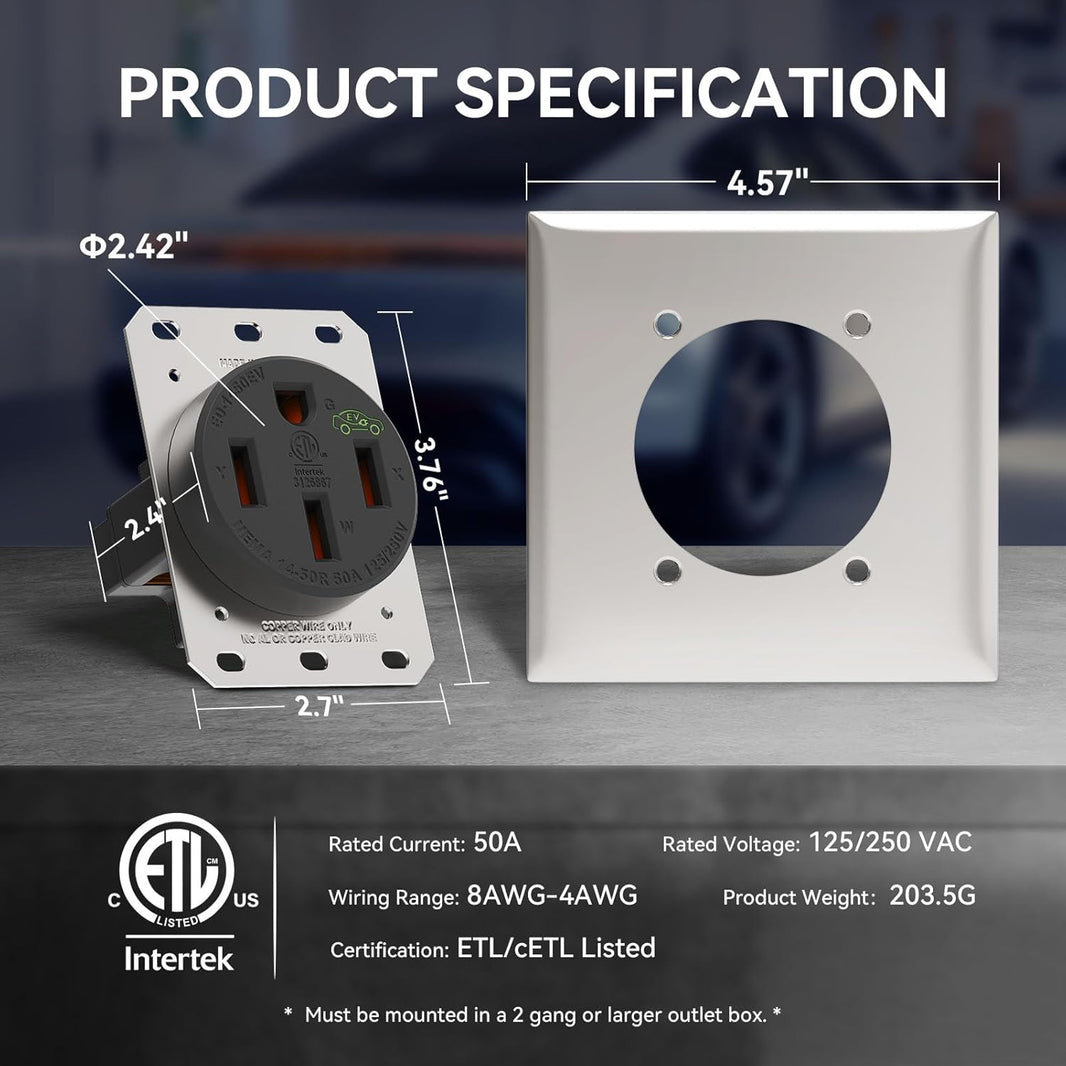 30/50 Amp RV Outlet Boxes, Welder Power Solutions | ETL-Certified | RVGUARD