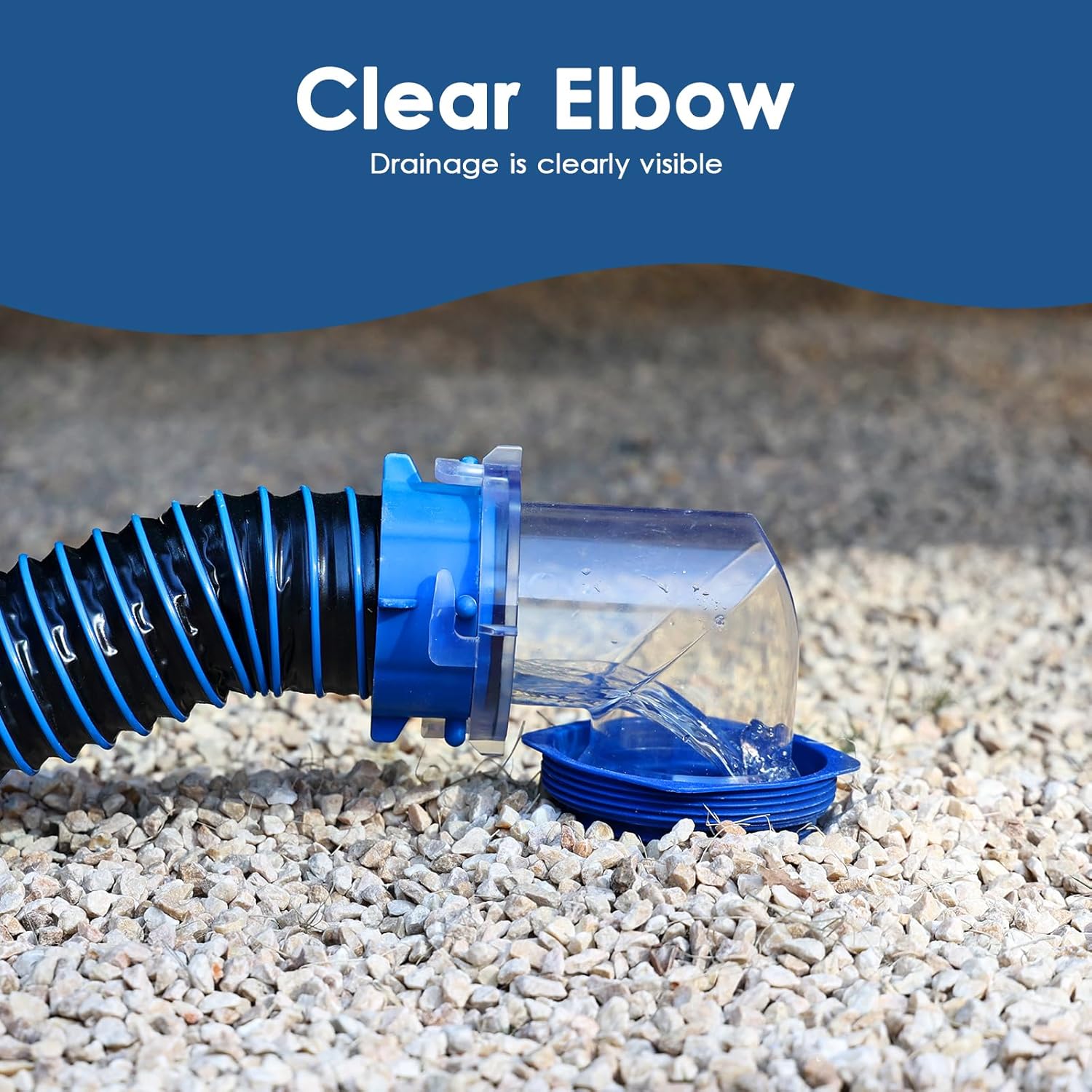 20ft Modular RV Sewer Hose Kit | 2x10ft Attachable Hoses with Clear ...