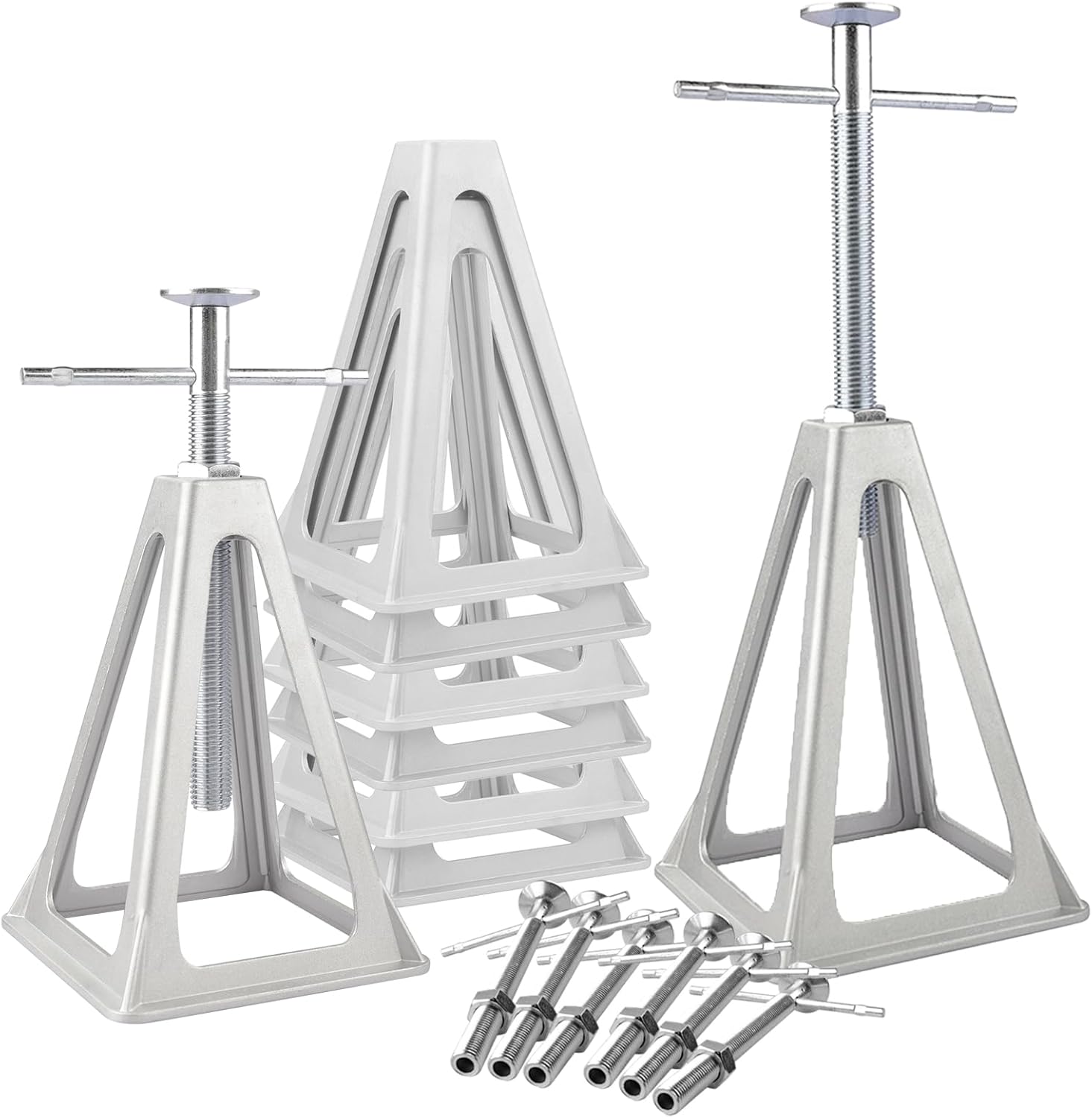 RVGUARD RV Stabilizer Jacks 8 Pack | Aluminum RV Leveling Jacks ...