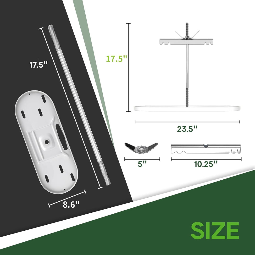 RVGUARD Dual Propane Tank Mounting Rack for 20 and 30lbs Tanks