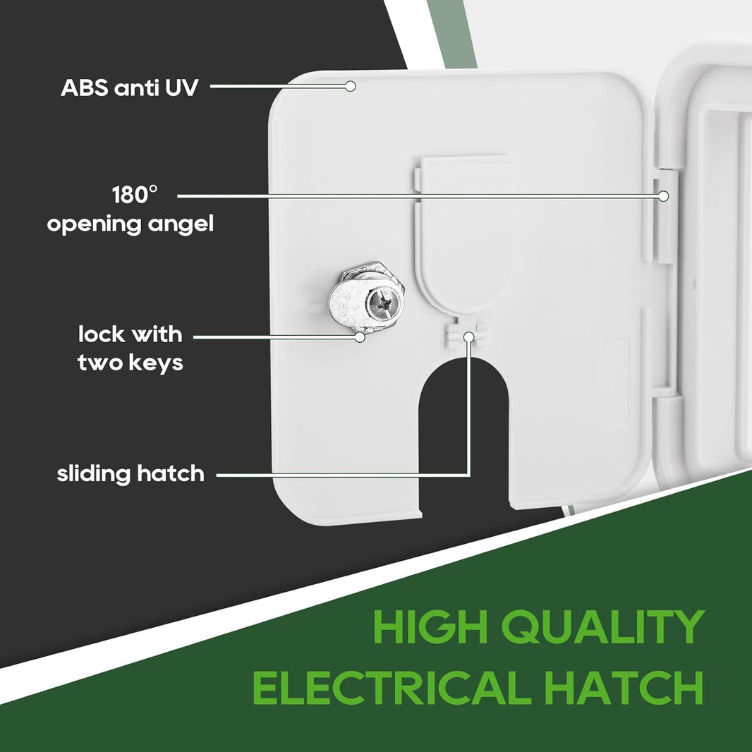 RV Access Door Hatch - Universal Replacement Cover with Lock | RVGUARD