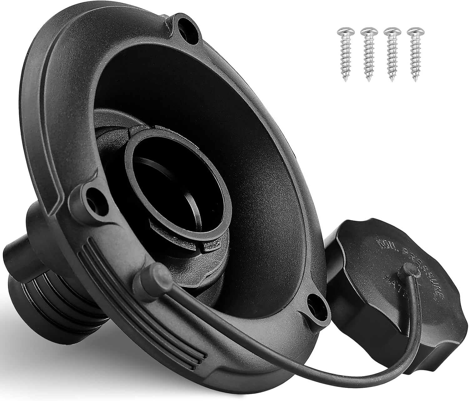 RVGUARD Fresh Water Gravity Fill Hatch | 1-1/4" Barbed Connector & 1/2 ...