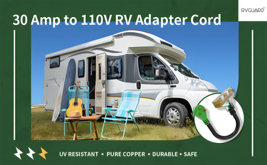 RVGUARD 30 Amp to 110V Household Outlet Adapter Cord | NEMA TT-30P to ...