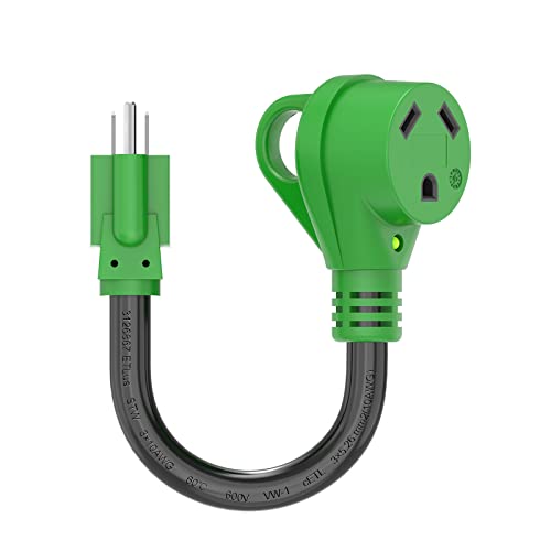 RVGUARD 30 Amp to 110 Volt RV Power Adapter Cord | 12 Inch with LED ...