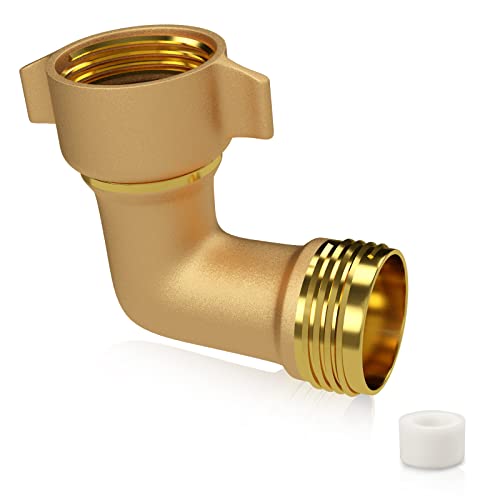 RVGUARD 90° Elbow Water Hose Adapter | Strain Relief for Camper Water Hose