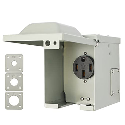 RVGUARD 50 Amp EV/RV Power Outlet Box | Weatherproof NEMA 14-50R ...